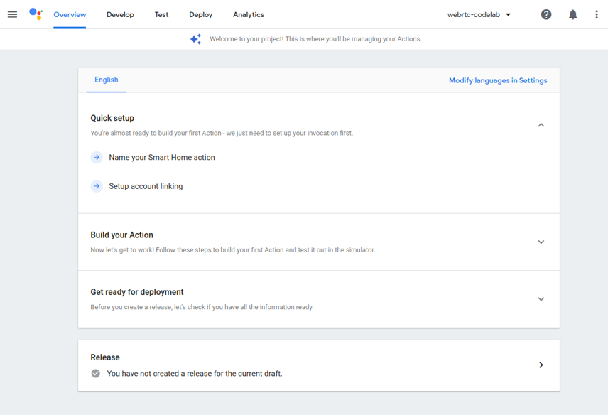 Implement CameraStream with WebRTC | Cloud-to-cloud | Google Home Developers